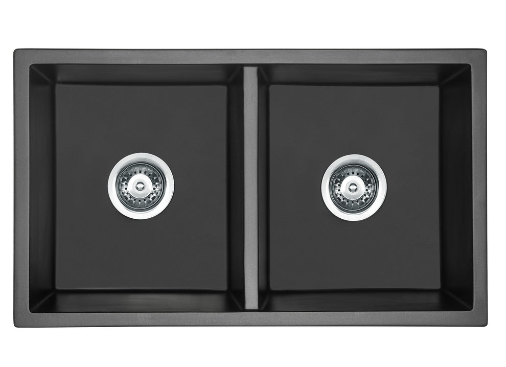 Arcko Granite Under/Overmount Double Bowl Granite Sink – Bathrooms2u