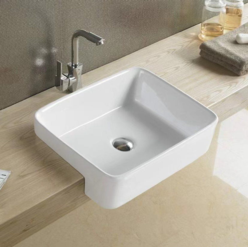 Gloss White Semi Insert Basin – Bathrooms2u